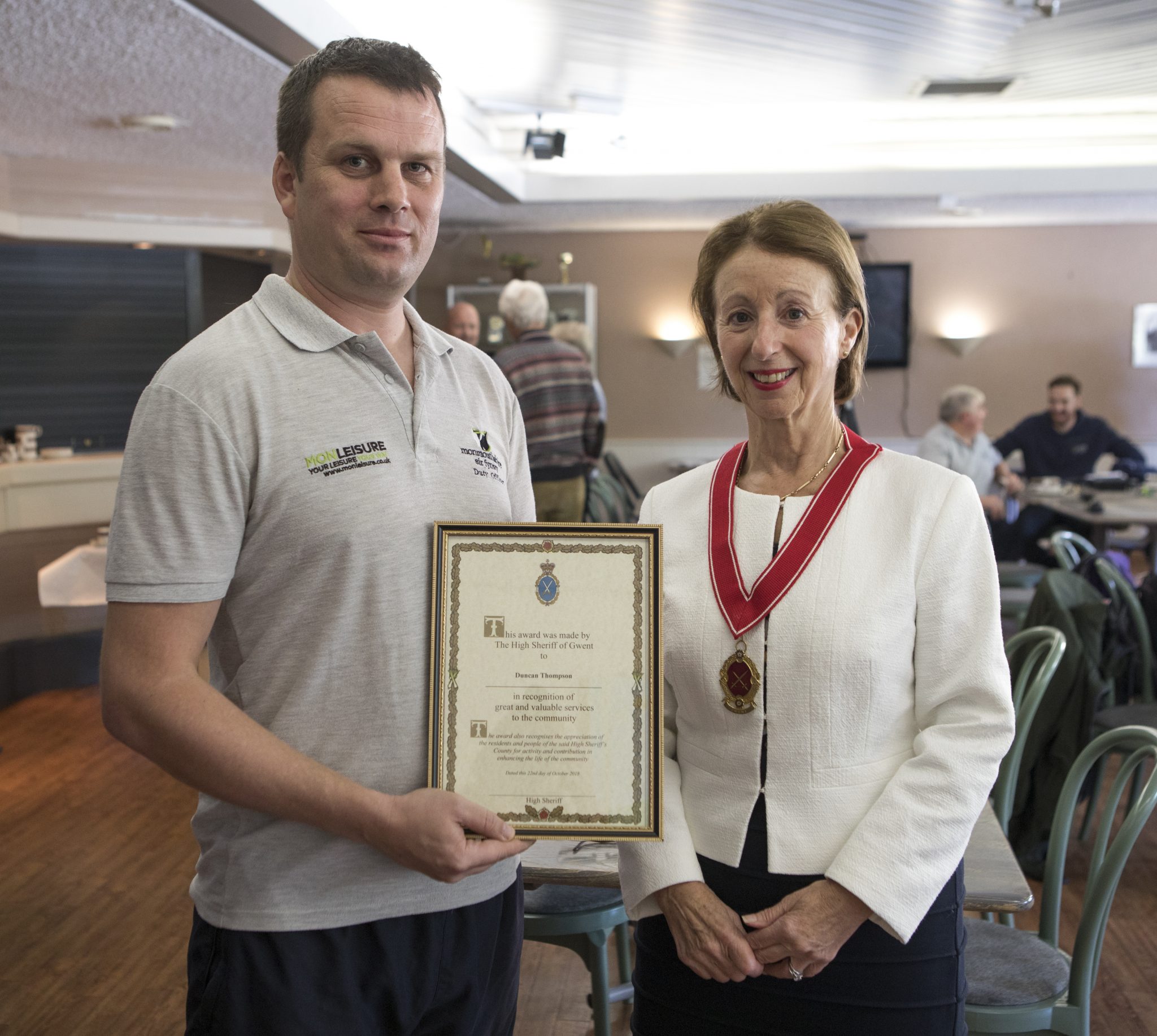 Duncan Thompson and High Sheriff - Monmouthshire