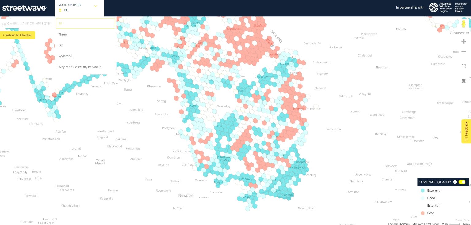 Mobile Coverage Checker - Monmouthshire